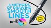 4 methods to draw smooth lines or curves in Krita - Krita Tutorials